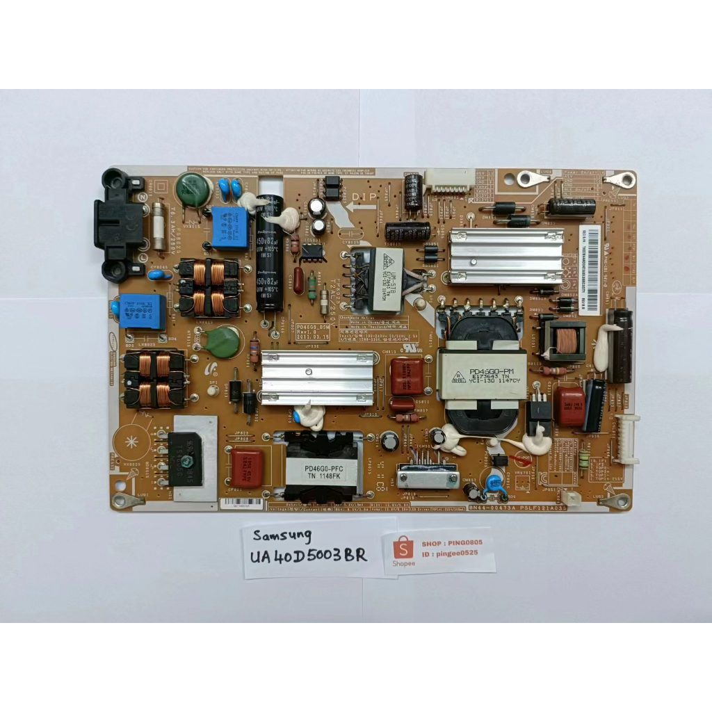 SAMSUNG LED TV UA40D5003BR 40D5003 Power Board BN44-00473A Main Board ...