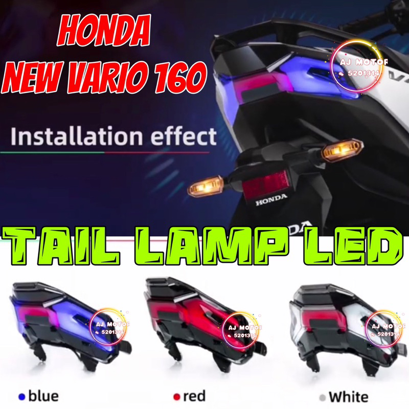 HONDA VARIO160 TAIL LAMP LED WITH RUNNING MODE HONDA VARIO 160 BRAKE ...