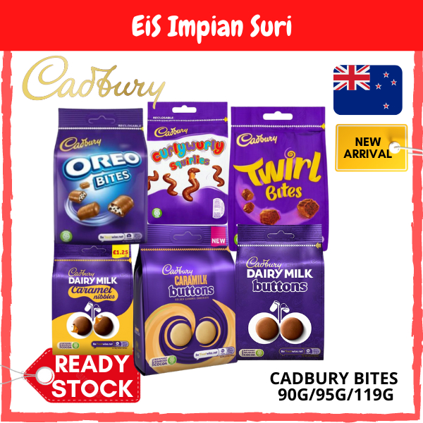 (Ready Stock!!) Cadbury Bites Buttons Caramel Oreo Twirl 90g / 95g ...