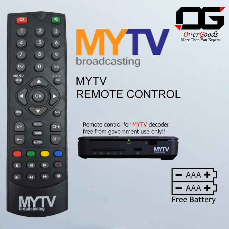 MYTV Remote Control MYTV Digital Receiver with free AAA battery (for ...