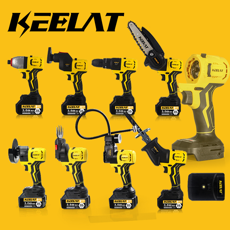 KEELAT 12 in 1 Multi-Optional Brushless Drill Set Combo Kit Cordless ...