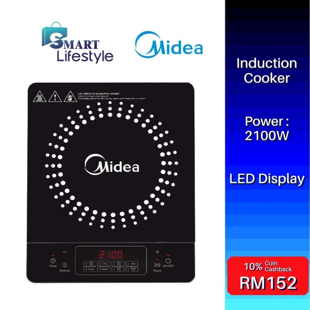 Midea 2100W Induction Cooker - C21-RT103B | Shopee Malaysia