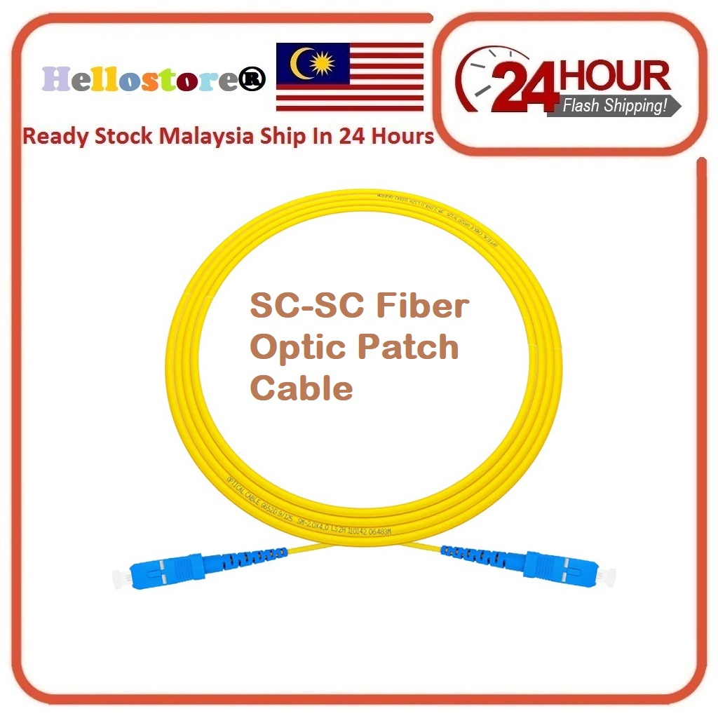 SC-SC Single Mode Fiber Optic Patch Cable For Unifi Modem | Shopee Malaysia