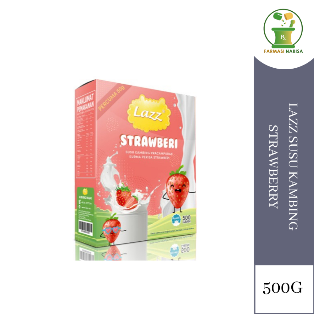 LAZZ [ASLI | COKLAT | STRAWBERI | KURMA] 500G | Shopee Malaysia