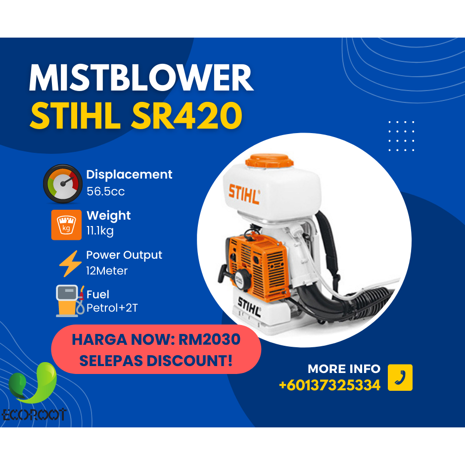 100% GENUINE AUTHENTIC ORIGINAL STIHL SR420 Mist Blower (Made In Germany) | Shopee Malaysia