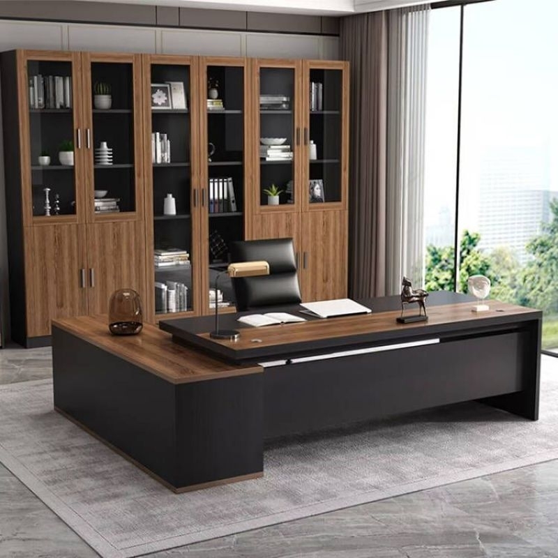 Boss table modern minimalist office chair combination executive desk ...
