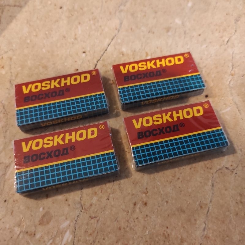 VOSKHOD ( Russian Brand ) DE Razor x20 Blades | Shopee Malaysia