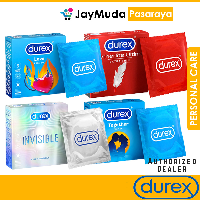 Durex Condoms Fetherlite Thin Kondom Invisible Extra Sensitive Together ...