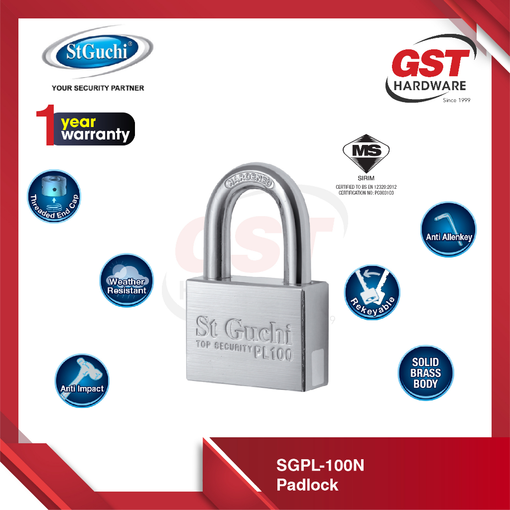 🔥 St Guchi Padlock 40mm St Guchi Door Lock St Guchi Door Lock Set St ...
