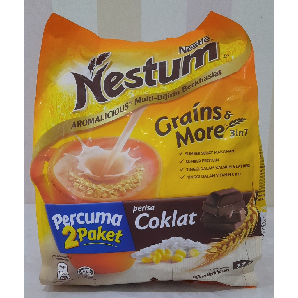 EXP: 2023 Nestlé Nestum 3 in 1 Chocolate Flavour Cereal Drink 17 Pek 15 ...