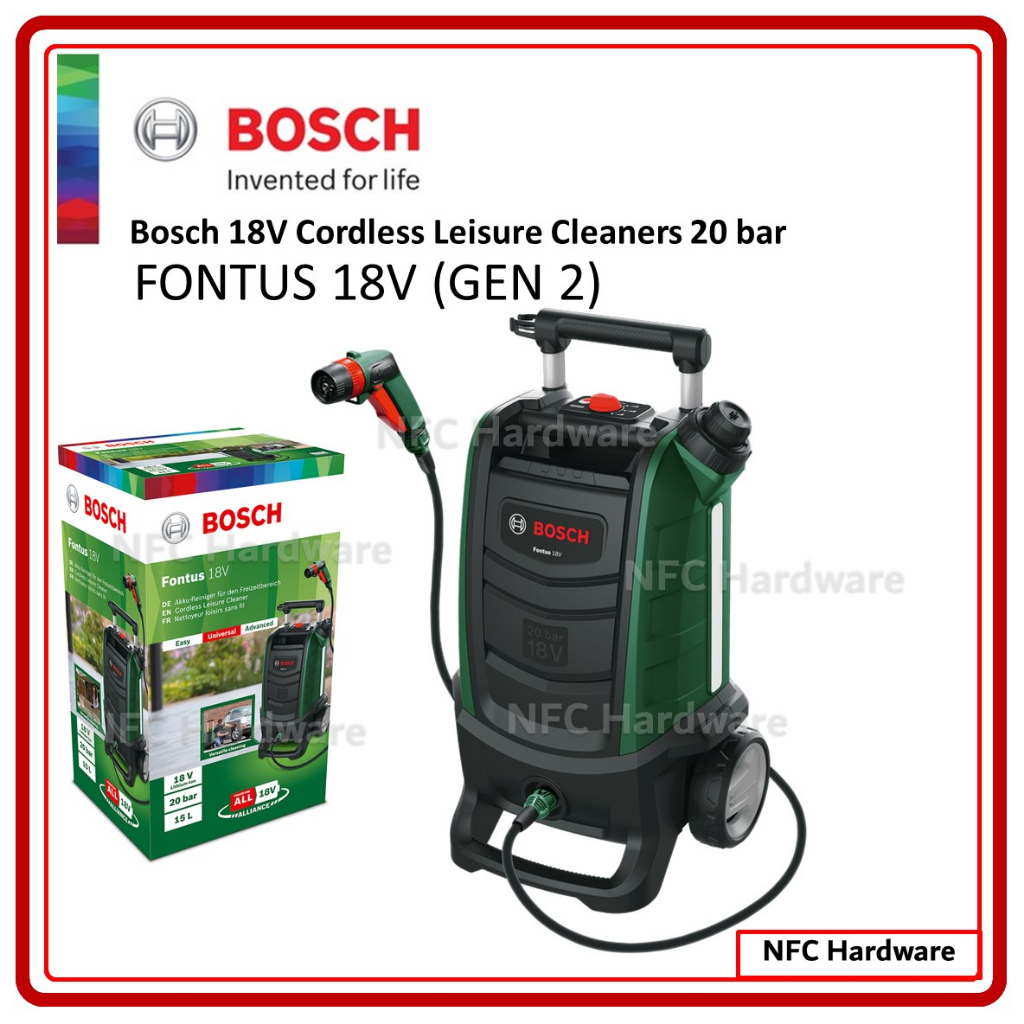 BOSCH FONTUS 18V Cordless Leisure Cleaners (GEN 2) | Shopee Malaysia