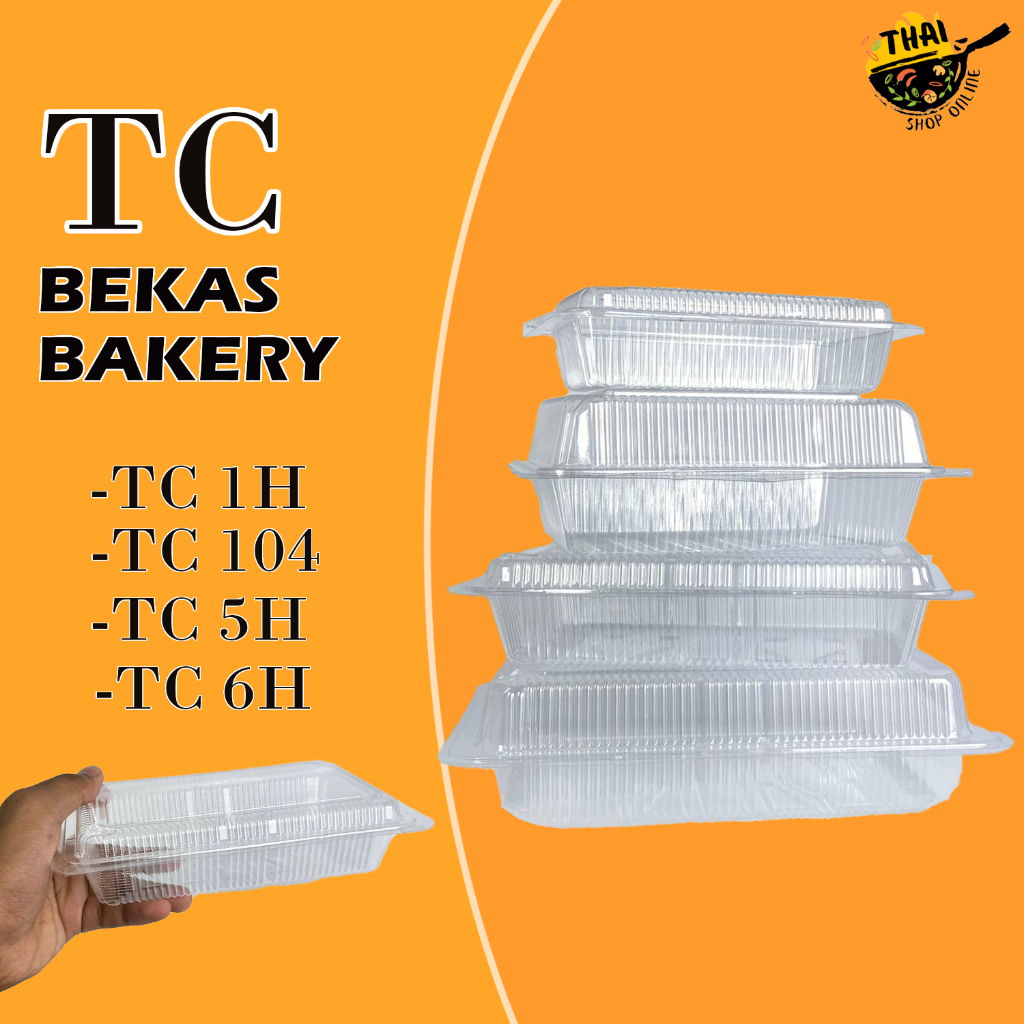 Plastic Tray Bakery Disposable Plastic Clear Food Box Bekas Kuih ...