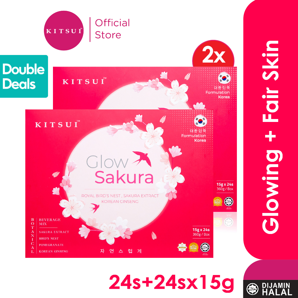 KITSUI Whitening Glow Sakura (2 x 24's x 15g) | Shopee Malaysia