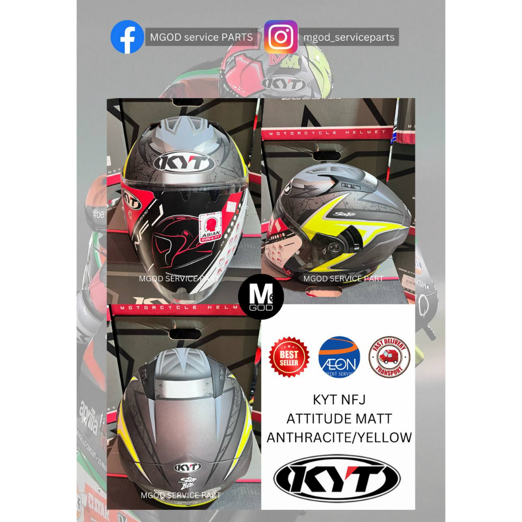 YSNJ0010 KYT NFJ HELMET KYT NFJ KYT HELMET KYT ATTITUDE MATTE ...