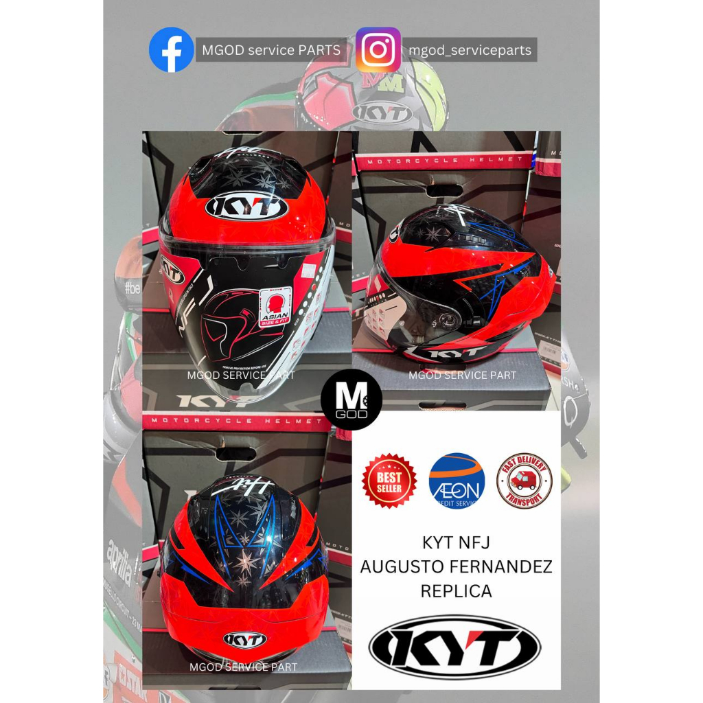 YSNJX016 KYT NFJ HELMET KYT NFJ KYT HELMET KYT AUGUSTO FERNANDEZ ...