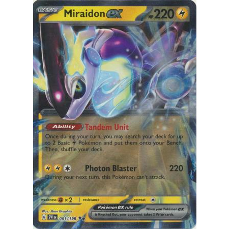 Pokemon TCG - Miraidon ex - 081/198 - Ultra Rare | Shopee Malaysia