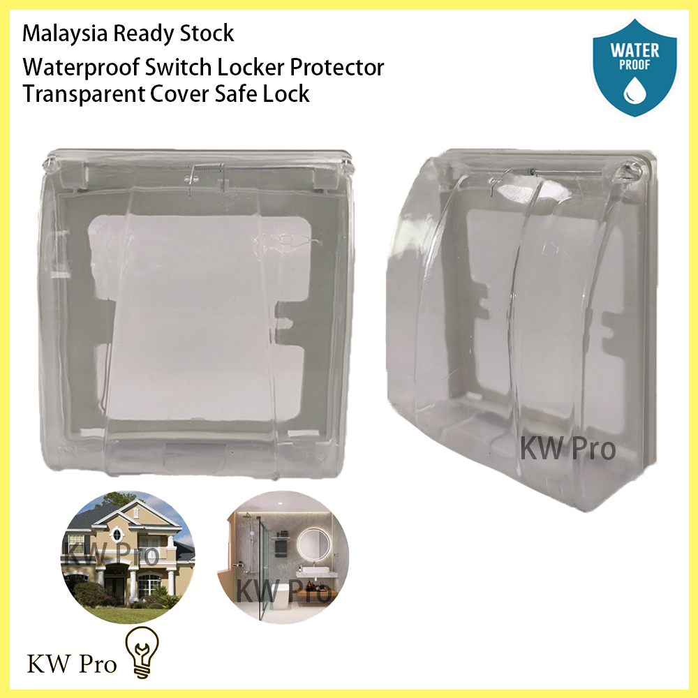 Waterproof Switch Locker Protector Transparent Cover Safe Lock Designed ...
