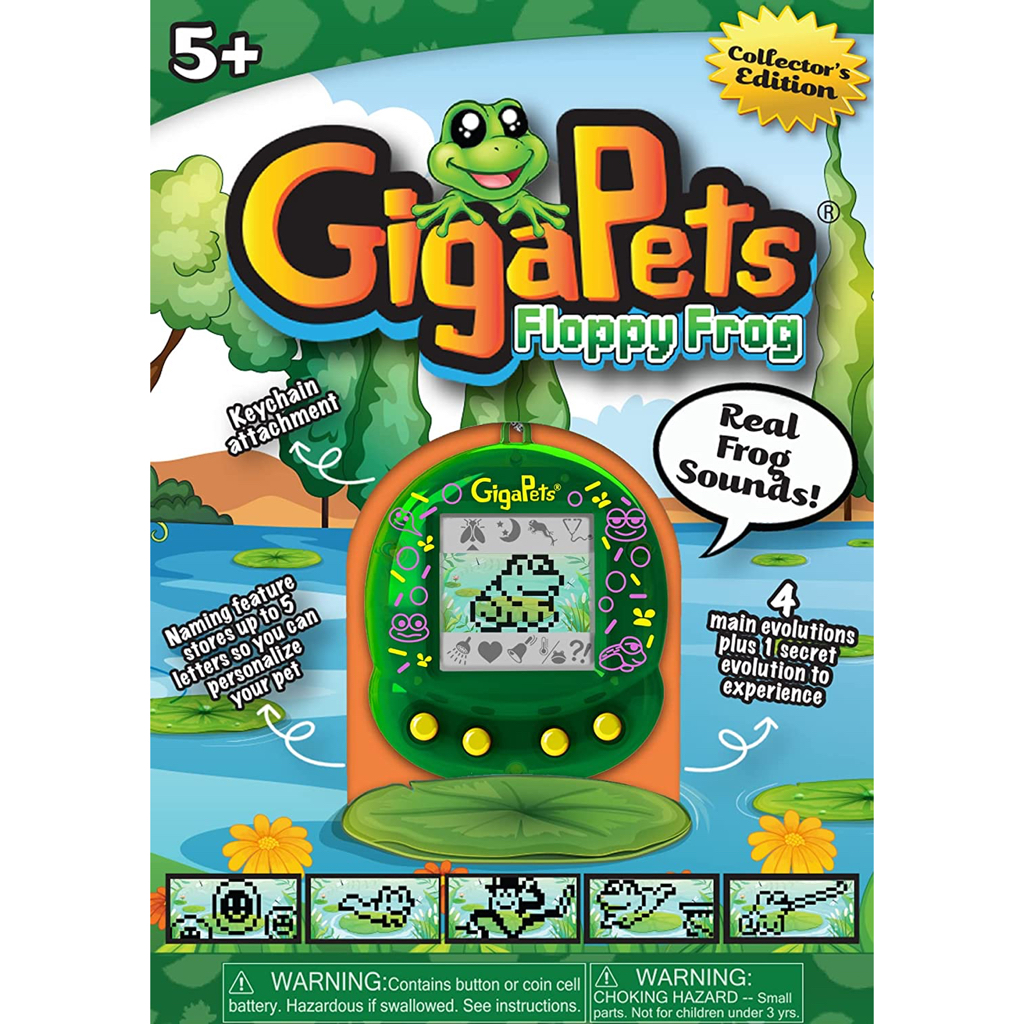 Giga Pets Floppy Frog Virtual Animal Pet Toy, Upgraded Collector’s ...