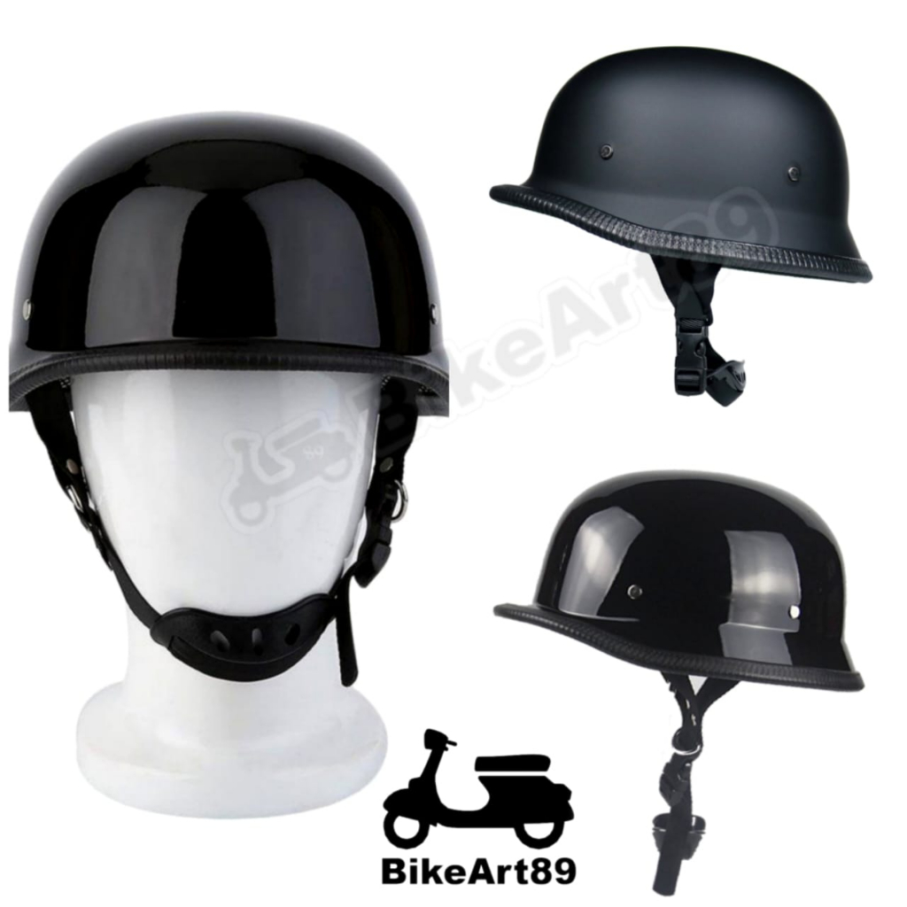 Harley Half German Helmet Retro Helmet Half Face ARMY STYLE RETRO ...