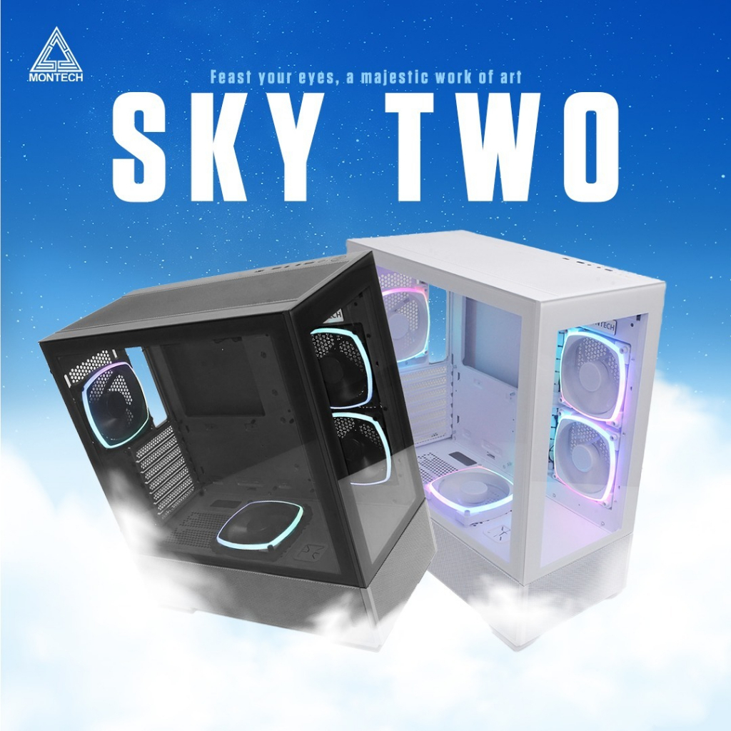 # MONTECH SKY TWO - Mid Tower T.G PC Case With 4x High Quality ARGB ...