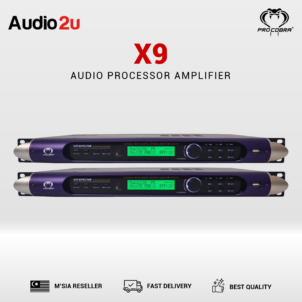 Pro Cobra Professional Karaoke Processor X9 600watt | Shopee Malaysia