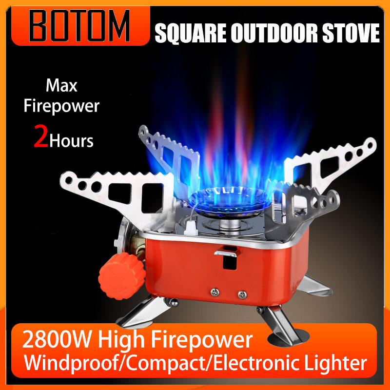 【Fast Delivery】Outdoor Mini Small Square Stove Gas Stove Portable ...