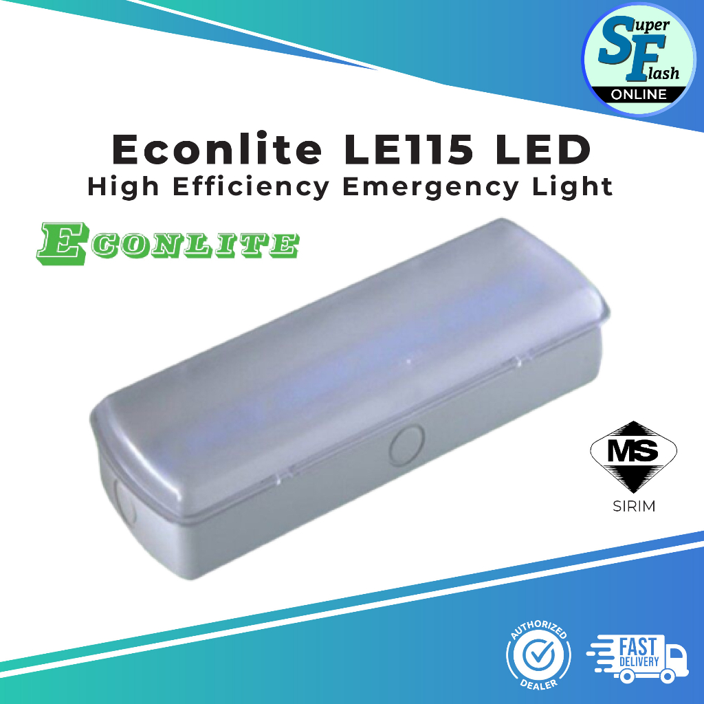 Econlite LE115 LED High Efficiency Emergency Light | Shopee Malaysia