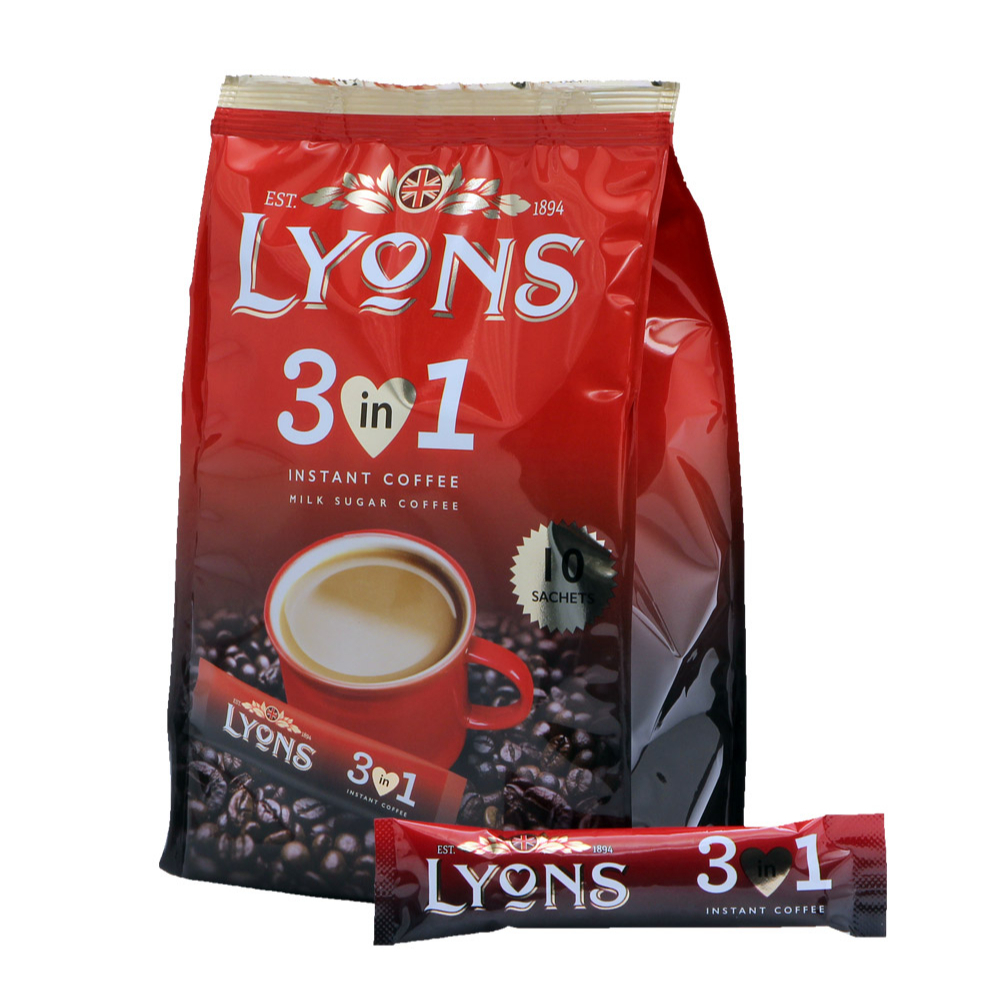 LYONS 3IN1 INSTANT COFFEE - 10 SACHETS (10 X 18GM) 180GM | Shopee Malaysia