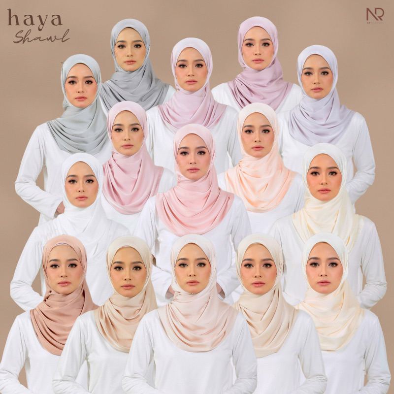 SALE HAYA MATTE SATIN SILK SHAWL 2 METER | Shopee Malaysia