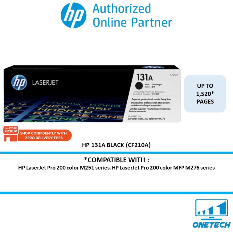 HP 131A LaserJet Toner Cartridge - CF210A Black / CF211A Cyan / CF212A ...