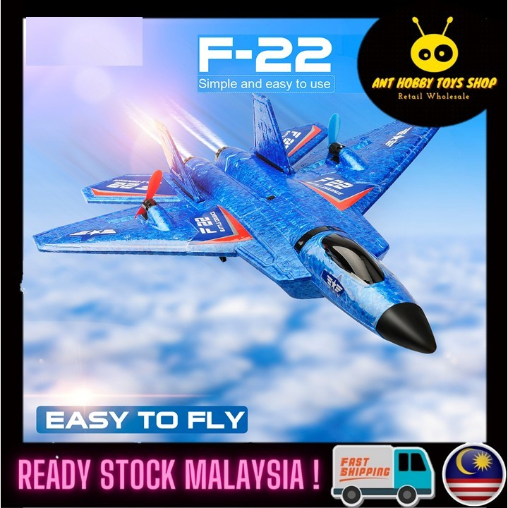 Rc Airplane Jet F22 Remote Control Airplane 2.4GHZ RC EPP Foam Anti Broken Glider Easy to Fly in ...