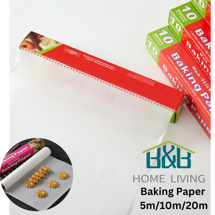 5M/10M/20M Baking Paper With cutter Barbecue Double-sided Silicone Oil ...