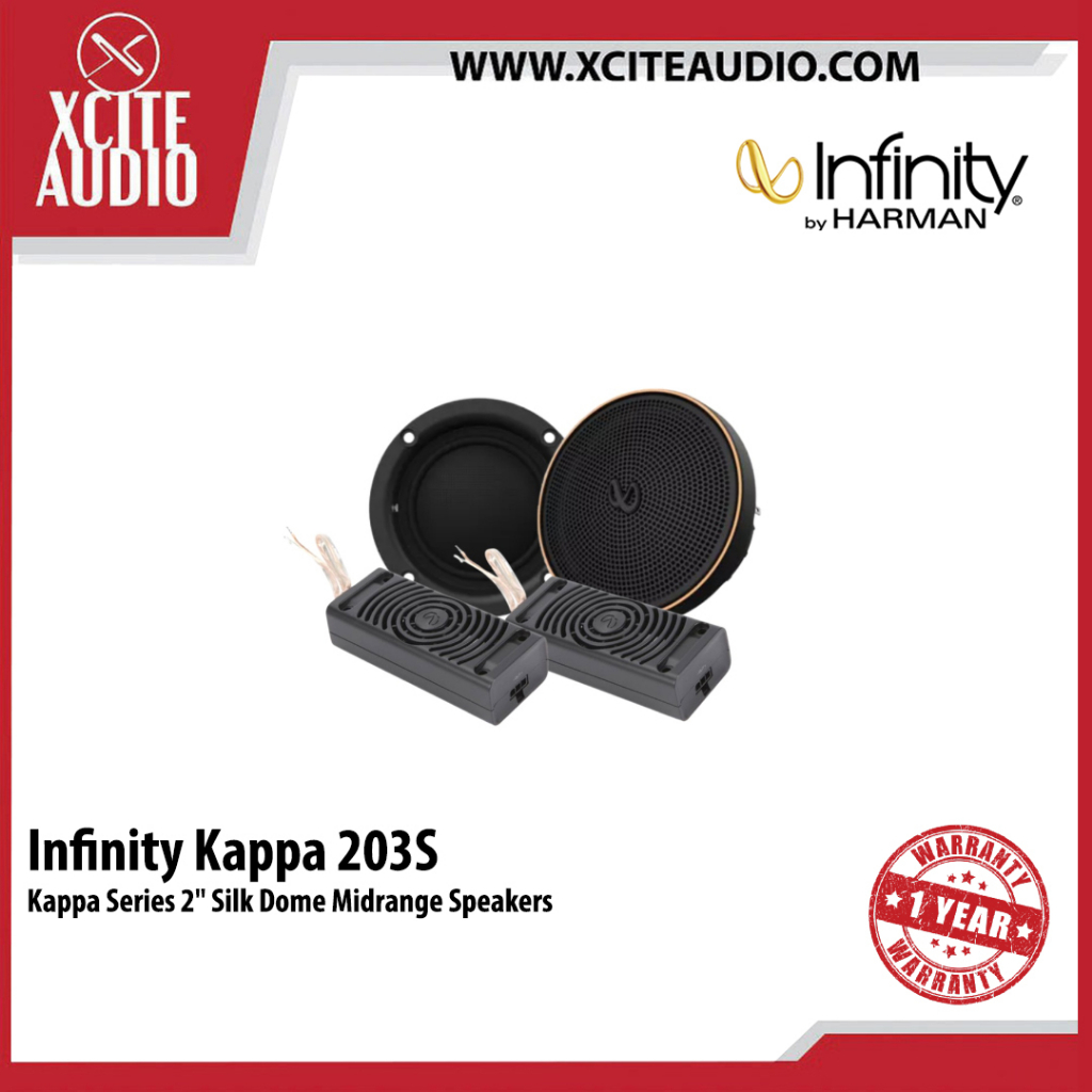 Infinity Kappa 203S 2" Silk Dome midrange speakers | Shopee Malaysia