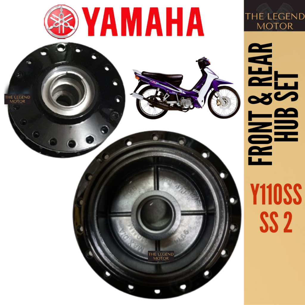 YAMAHA Y110SS SS2 Y110 SS 2 (BLACK) FRONT REAR WHEEL HUB GANTANG DEPAN ...