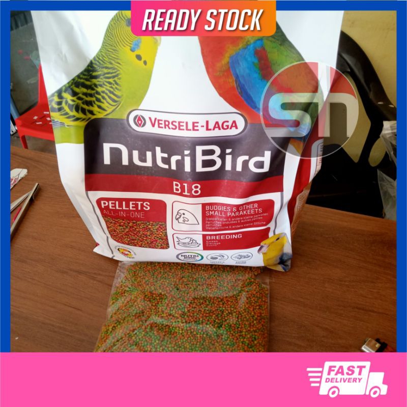 Dedak Burung Nutribird B18 Pellets All in One Repack 100gram | Shopee ...