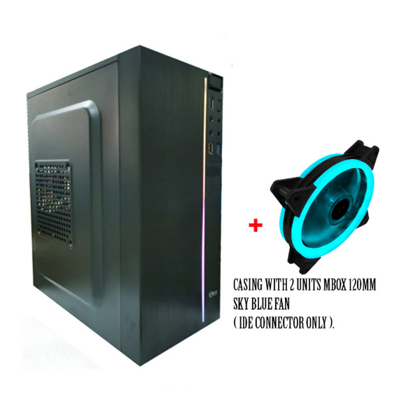 MBOX MINI Atx Tower Pc Casing With RGB LED Strip Front Panel (MATX/ITX ...