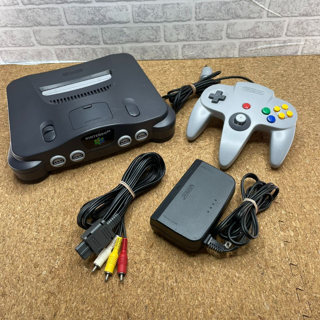 (Used) Nintendo 64 N64 Console Black Console Japan Operation confirmed ...