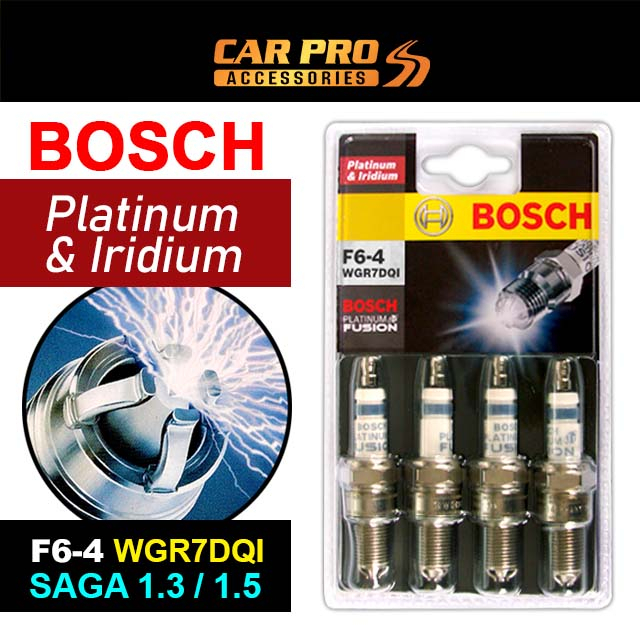 BOSCH Platinum Iridium Fusion Spark Plug Proton Saga 8v 12v, Saga LMST ...