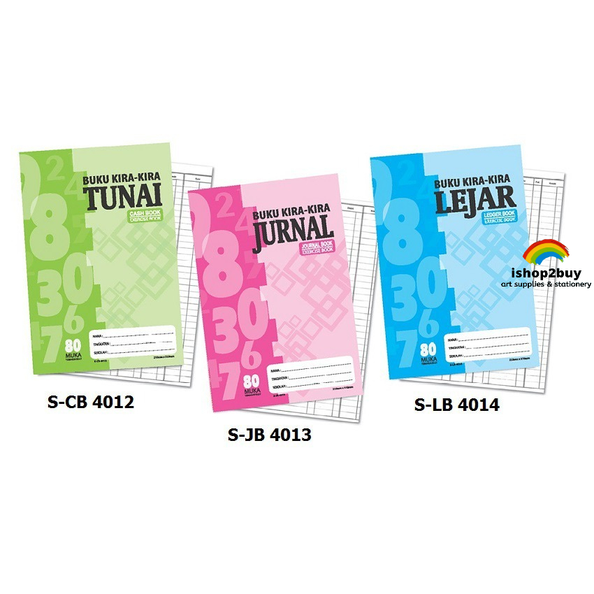 Cash Book Journal Book 5pcs Exercise Book Ledger Book Buku Tunai Buku ...
