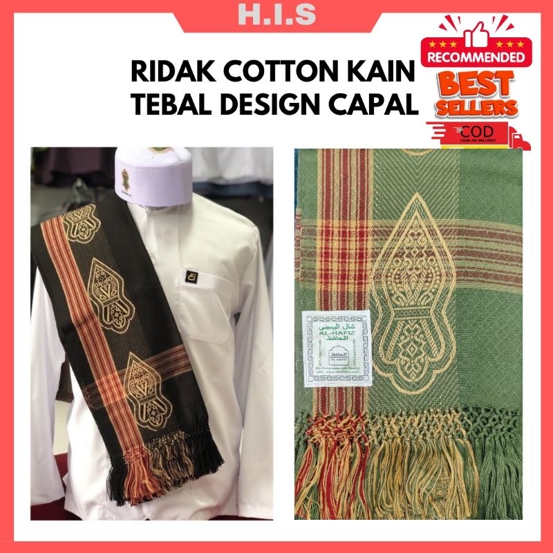 Ridak Capal Premium Quality Kain Tebal Rida Selendang Bahu Lelaki ...