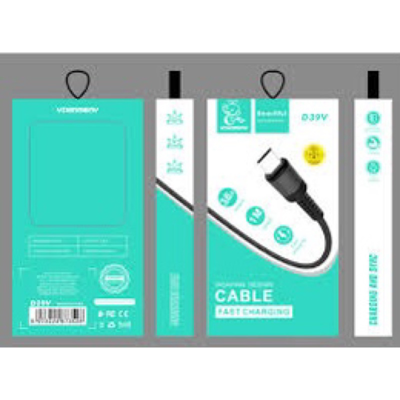 DENMEN D39V （MICRO）3.6A WEAVING DESIGN FAST CHARGING CABLE | Shopee ...