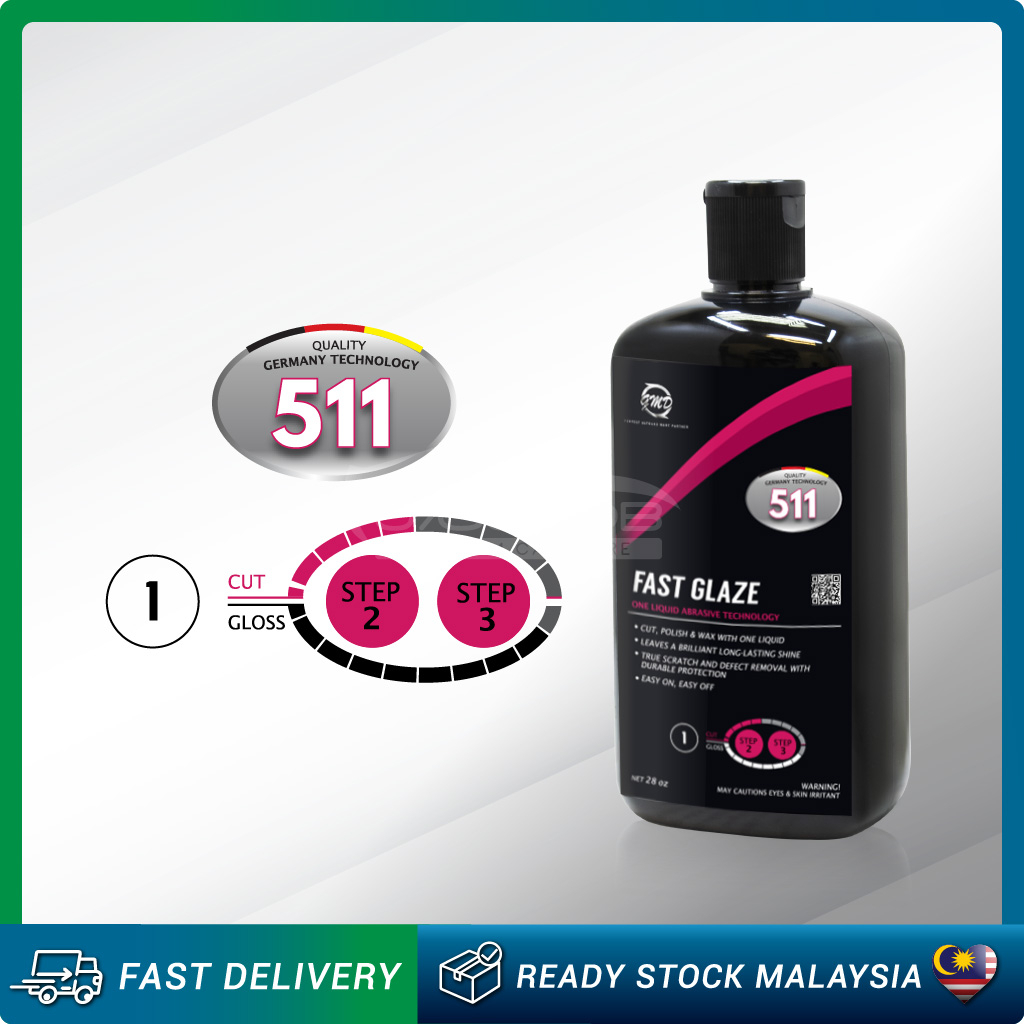 GMD 511 Fast Glaze 28oz Formulated Shine Swirls Remove and Protect in ...