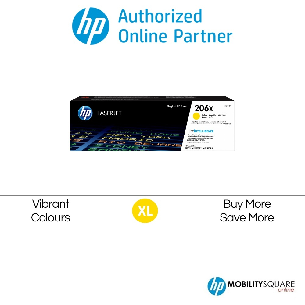 HP 206X Original LaserJet Toner Cartridge W2110X / W2111X / W2112X ...