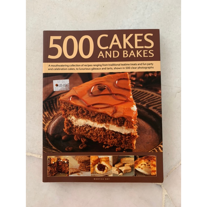 📚👩🏻‍🍳Preloved Recipe / Cook Book: 500 Cakes And Bakes🌟 | Shopee Malaysia