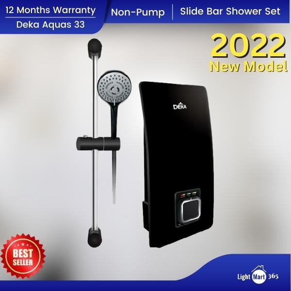 Deka Instant Heat Water Heater Matte Black Non-Pump 5 Way Multi Massage ...