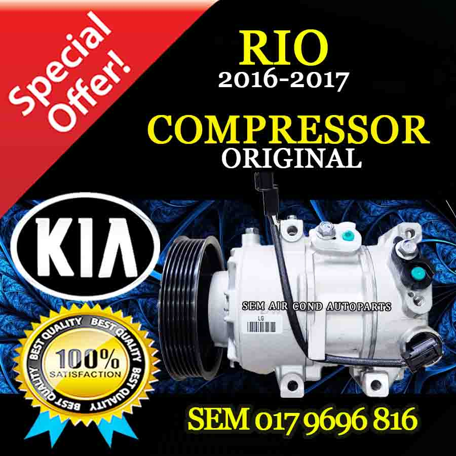 KIA RIO 2016-2017 YEAR ORIGINAL DOOWON COMPRESSOR/ KOMPRESOR (CAR ...