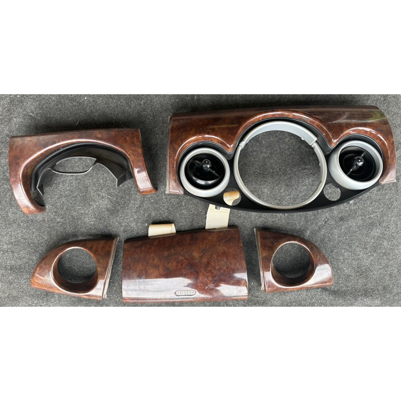 mini cooper s r53 r52 r50 prefacelift dashboard panel walnut wooden ...