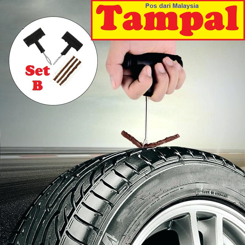 Penampal Tampalan Tampal Tayar Bocor Kereta Car Tire Tyre Seal Sealer ...