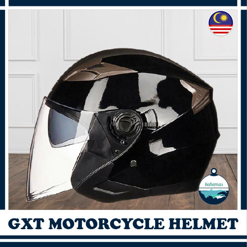 GXT Helmet motor motorcycle helmet moto Topi keledar double visor open ...