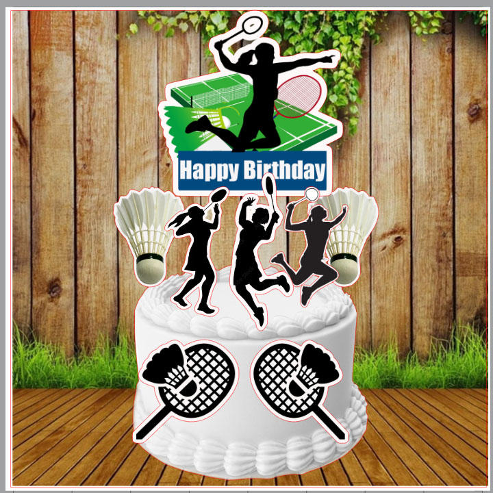 Badminton Girl Cake Topper 003 | Shopee Malaysia